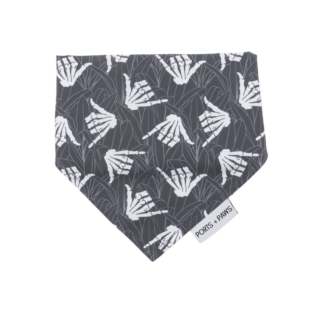 QUICK DRY BANDANA - SHAKA SKELETON – PORTS + PAWS